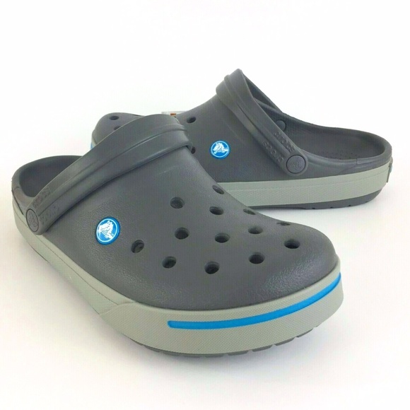 CROCS | Shoes | Crocs Crocband Ii Mens Clog Grey Blue Many Sz 3 | Poshmark